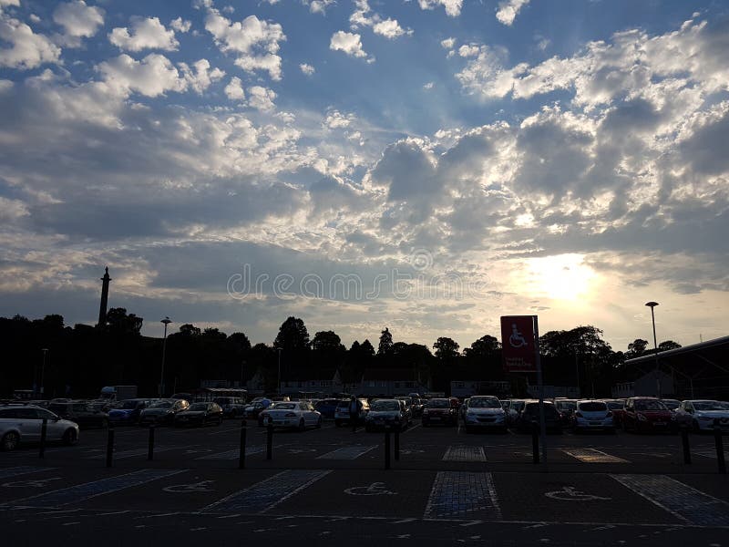 Sunset editorial stock photo. Image of elgin, view, sunset - 77939098