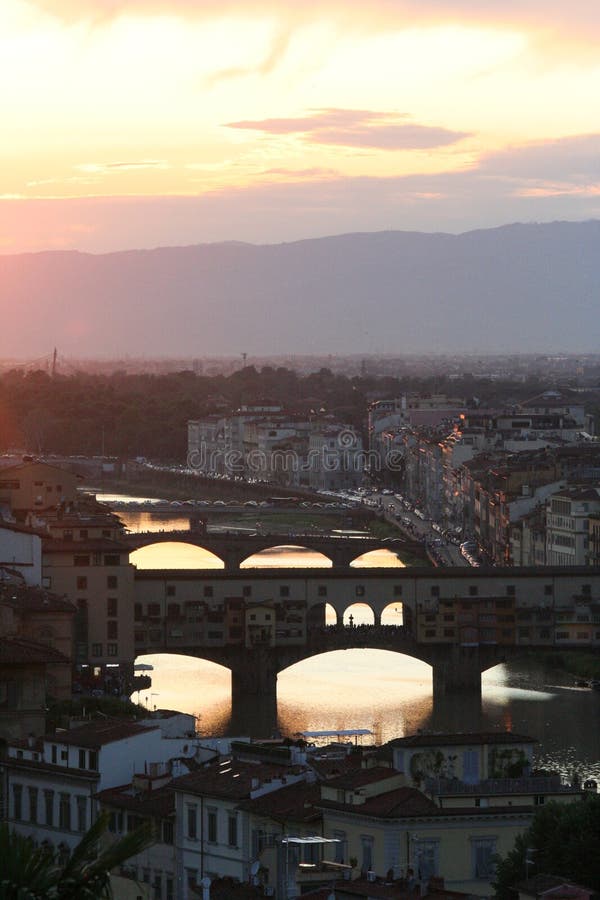 Florence Pontevecchio Bridge Stock Photo - Image of arno, architecture ...
