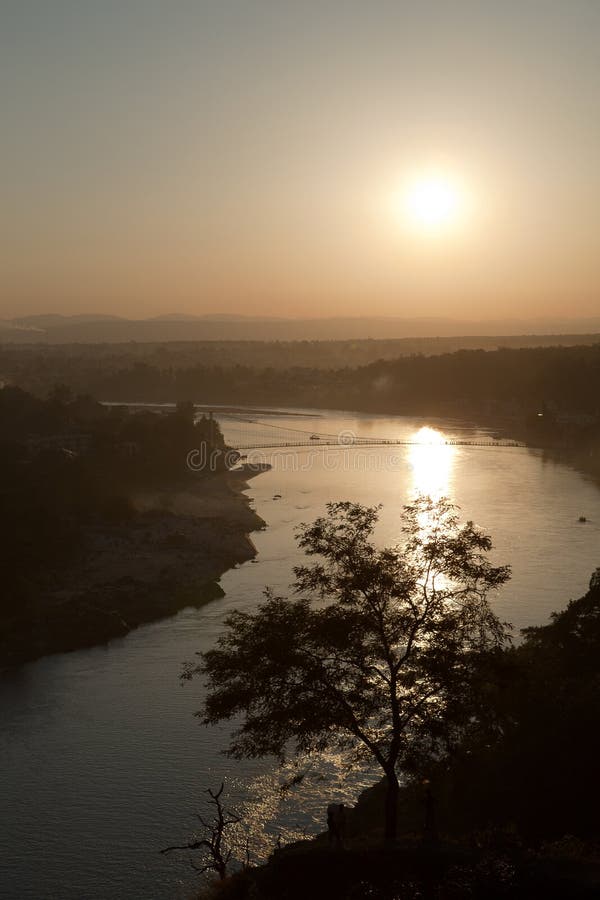 Sunset over the Ganges stock image. Image of outdoors - 39812603