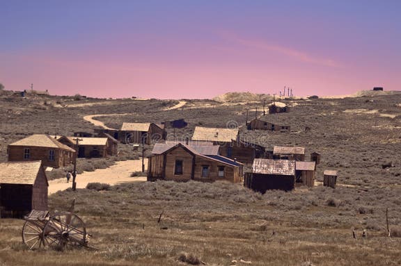 Sunset Wild West Ghost Town Stock Photos - Free & Royalty-Free Stock ...