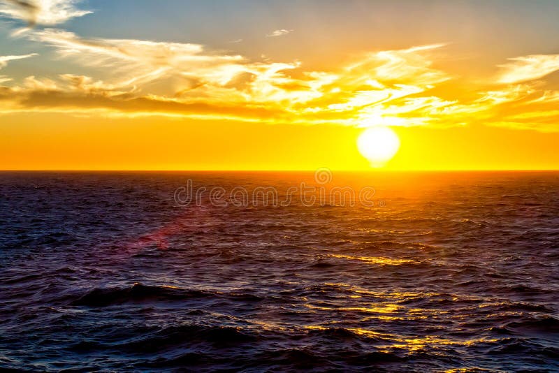 Sunset over horizon stock image. Image of remote, nature - 40385631