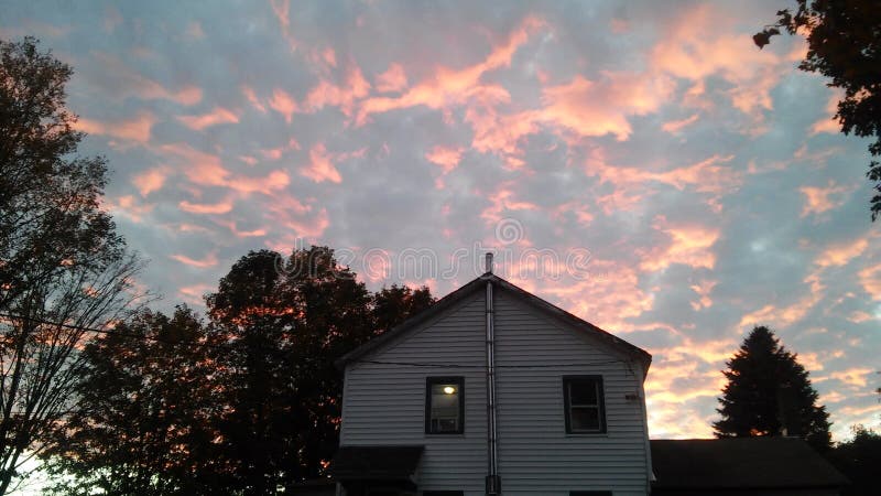 Sunset Over House stock photo. Image of idaho, architecture - 59220438