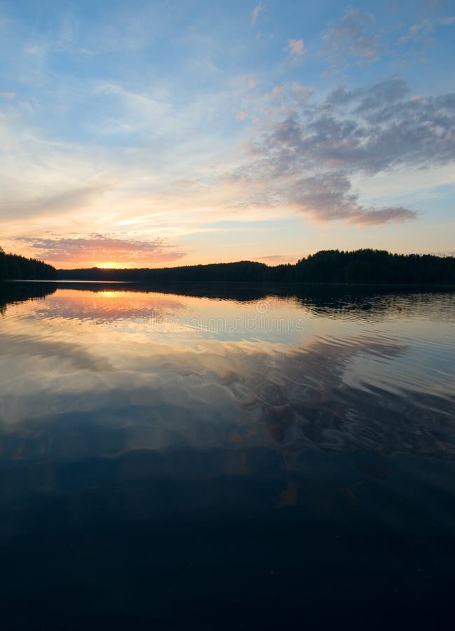 Arkansas River Sunset stock photo. Image of pattern, silhouette - 4491796
