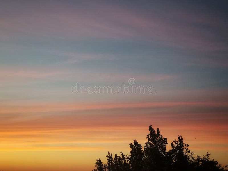 Sunset Over Lake Erie in Cleveland Ohio Stock Photo - Image of light ...