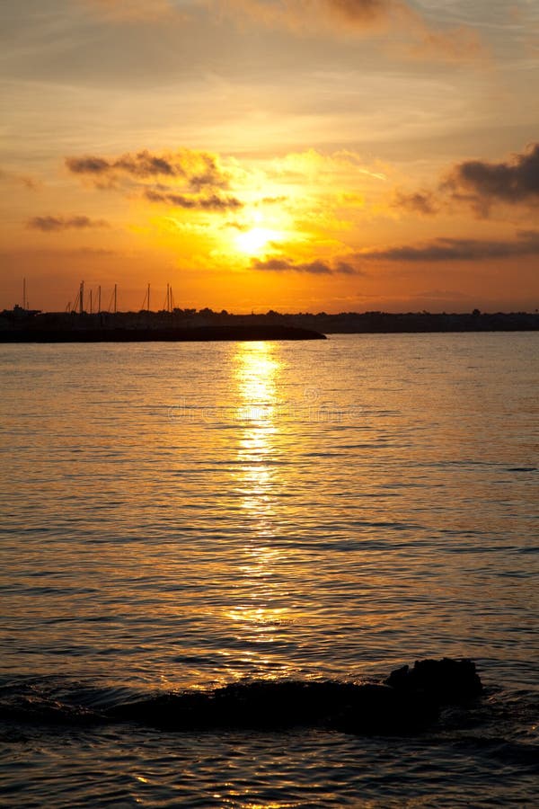 Colorful Lake Norman Sunset Stock Image - Image of color, natural: 46554515