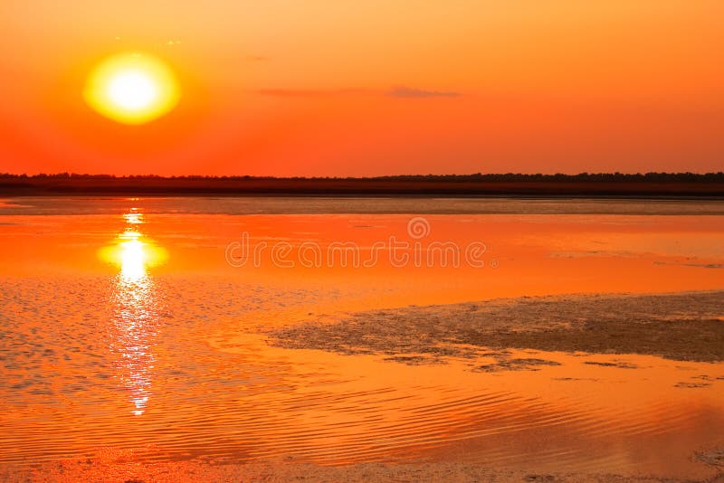 Sunset over the marsh stock image. Image of climate, freedom - 20510043