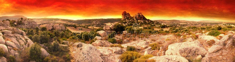 Sunset Over the Moon Valley Stock Image - Image of sunset, rocky: 12609655
