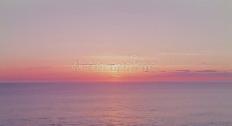 Sunset Over Ocean Captured in Film Negative Frame. Stock Image - Image ...