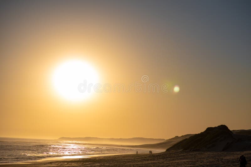 Landscape Shot of Sunset during Golden Hour Stock Image - Image of ...