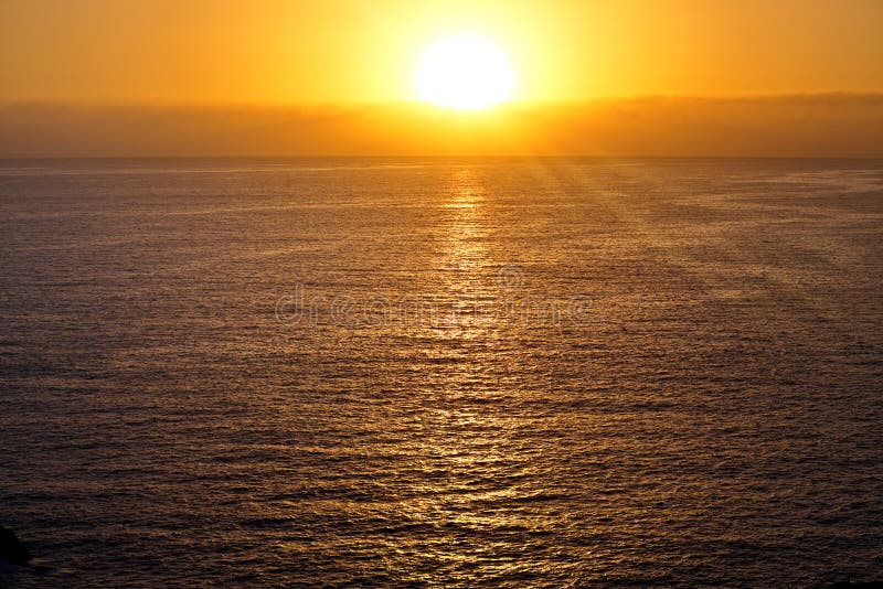 Sunset over ocean stock image. Image of floor, abstract - 96234157