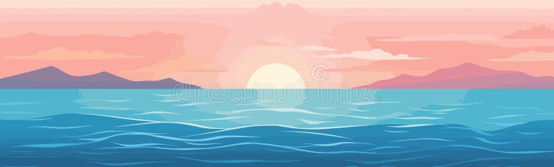 Sunset Sunrise Over Water Vector Logo Stock Photos - Free & Royalty ...