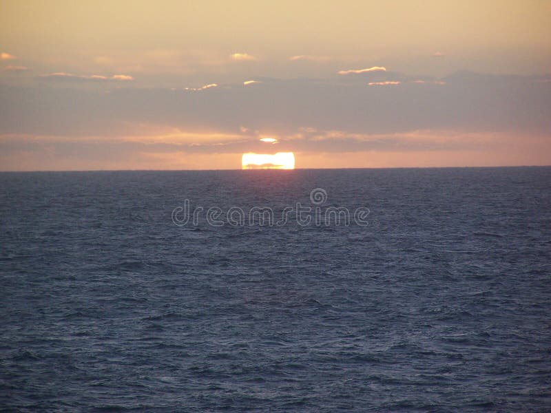 Sunset Over the Ocean Water Stock Photo - Image of clouds, ocean: 66230380