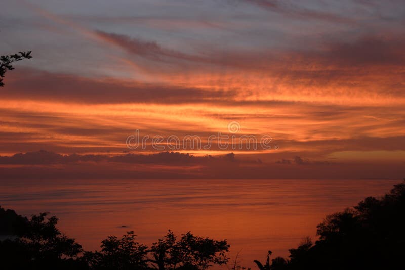 Sunset over pacific ocean stock photo. Image of dusk - 13192808