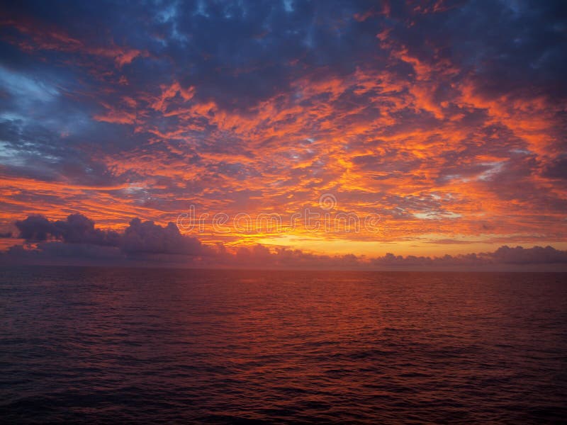 Sky Over the Pacific Ocean. Stock Image - Image of sunset, waves: 2246167