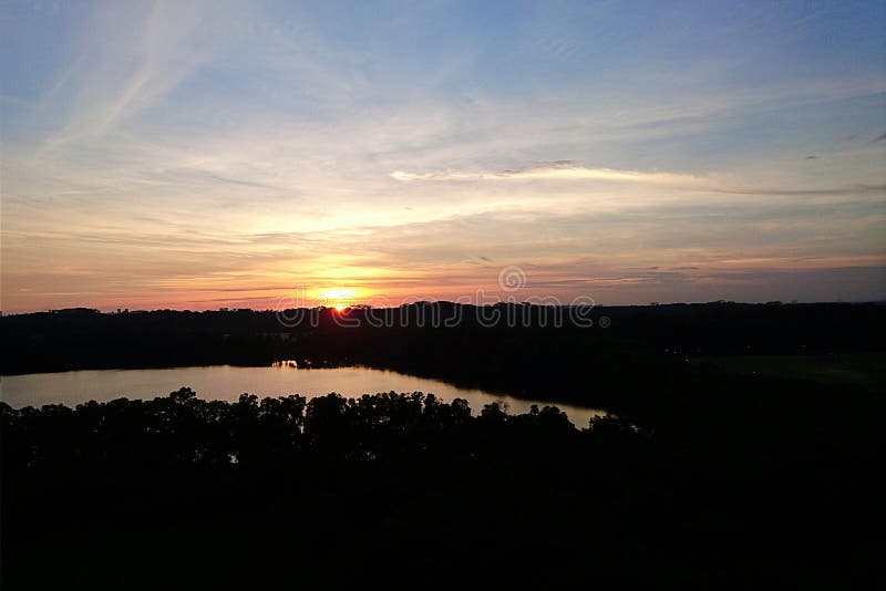 Sunset in a quarry stock image. Image of wallpaper, silhouette - 242822683