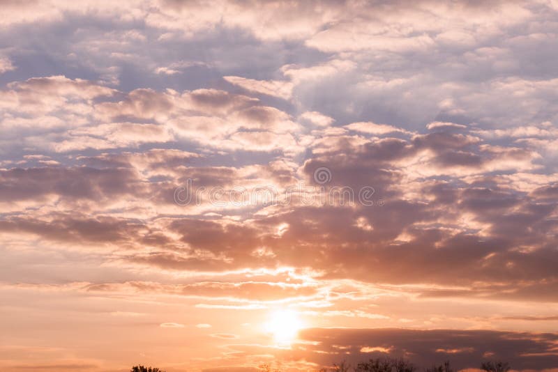 Sunset over Quiet Town stock photo. Image of town, nature - 81253782
