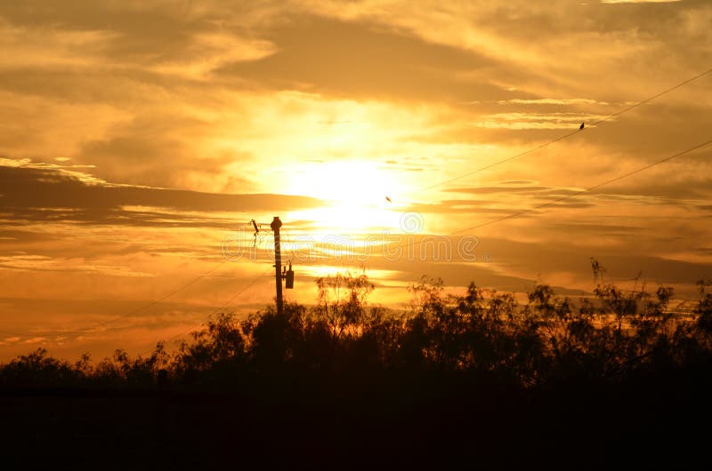 Sunset Over the Ranch stock photo. Image of desert, america - 90121506
