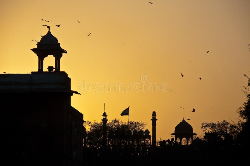 Red Fort of New Delhi stock photo. Image of delhi, building - 24835742