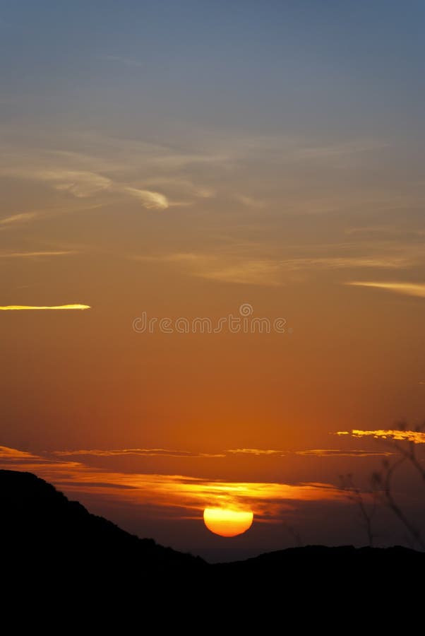 Sunset over the ridge stock photo. Image of clouds, sunset - 29411866