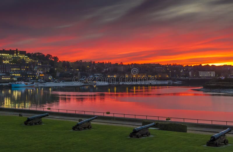 River Medway at Maidstone, Kent, UK Stock Photo - Image of british ...