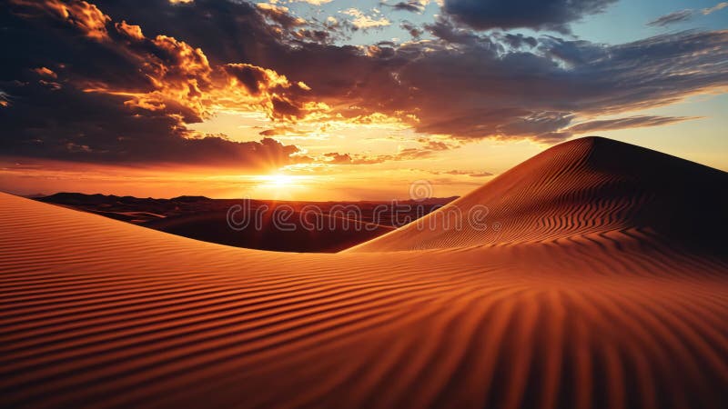 Sunset Over Sand Dunes stock video. Video of hour, dunes - 382265867