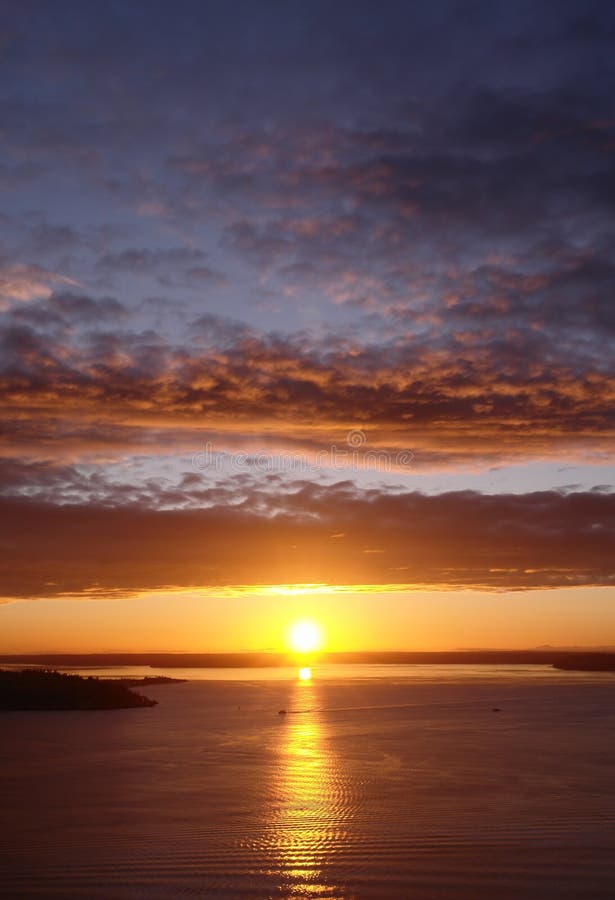 Beautiful Seattle Sunset stock photo. Image of pretty - 11825134