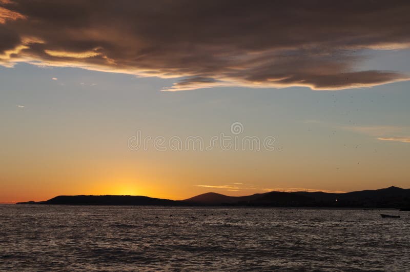 Sunset of Split, Croatia stock image. Image of sunset - 105961755