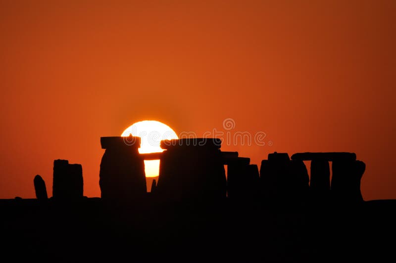 Sunset in the Stonehenge stock photo. Image of countryside - 25982286