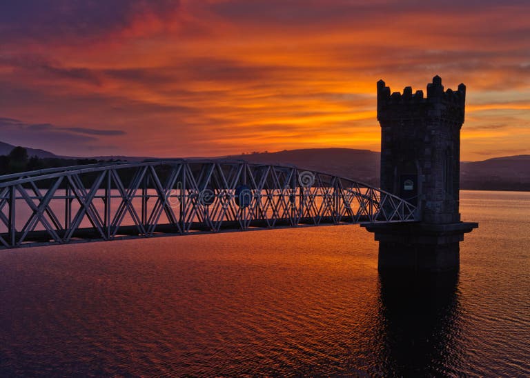 Sunset Over Tower Bridge, Ireland Stock Image - Image of sunset ...