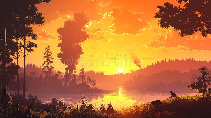 Vibrant Sunset Forest Silhouette Pixel Art Stock Photos - Free & Royalty-Free Stock Photos from ...