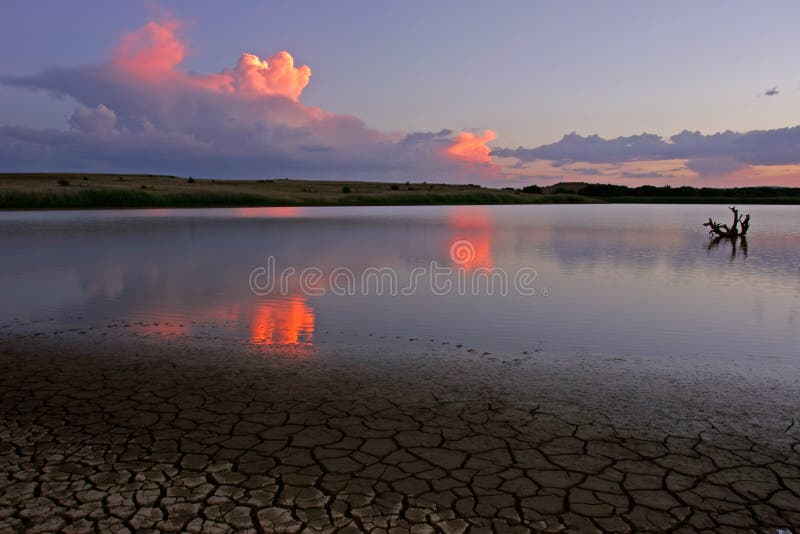 Spring sunset stock photo. Image of idyll, meadow, outdoor - 10491152