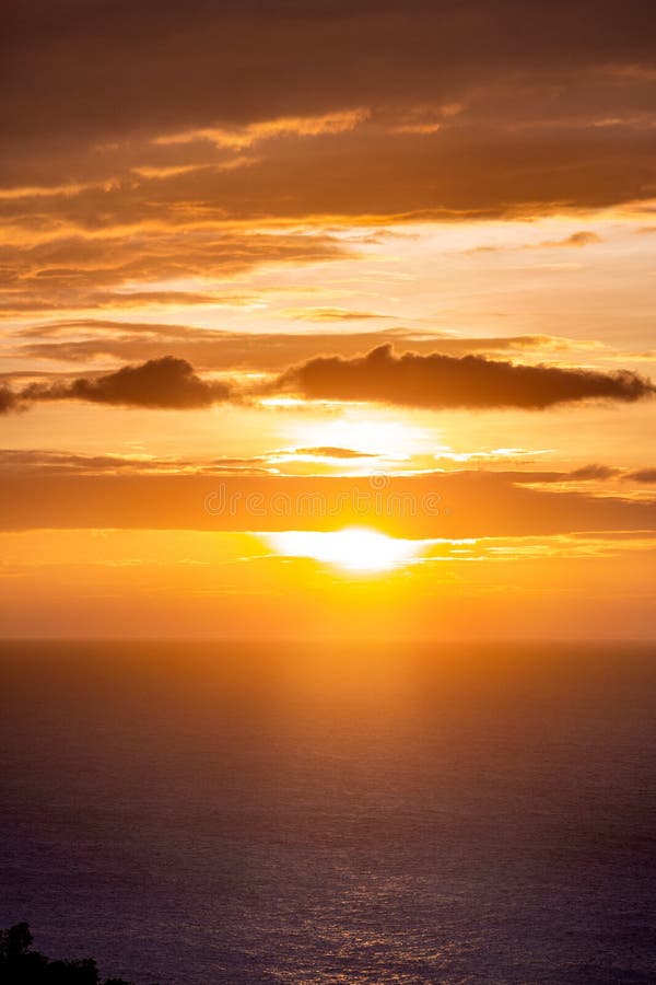 Sunset over water surface stock image. Image of color - 244582843