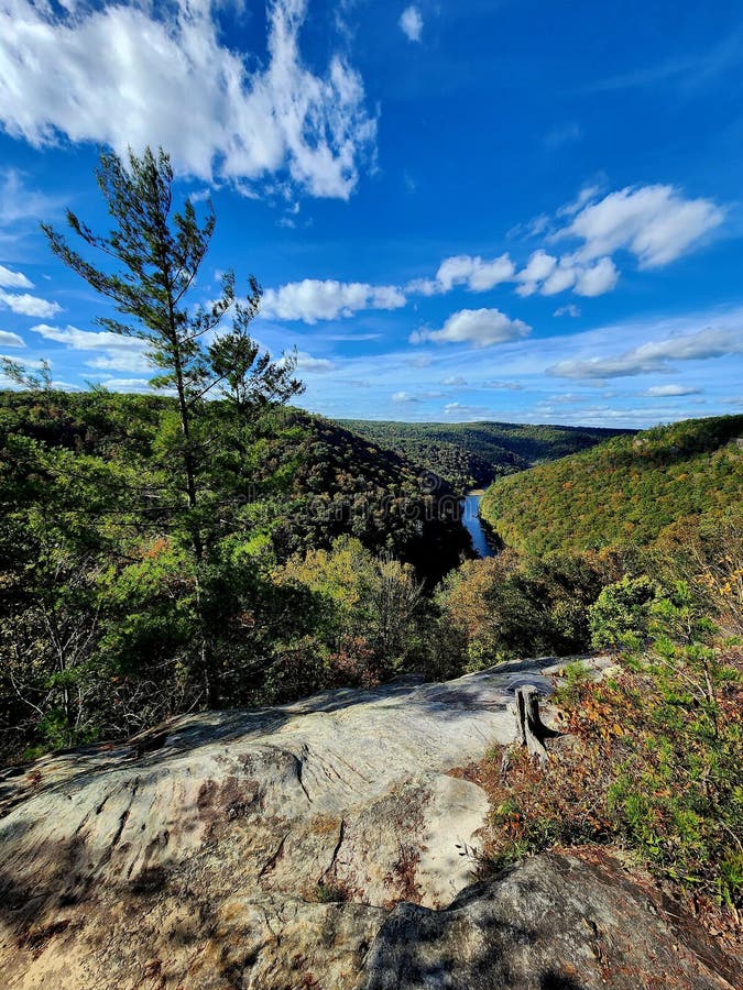 Sunset Overlook Big South Fork Nature Abstract Scenic Art Stock Photo ...