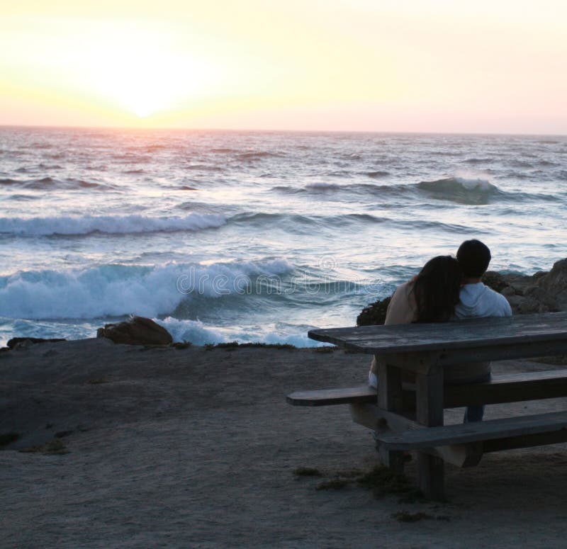 Sunset on the Pacific stock image. Image of beautiful - 2630717