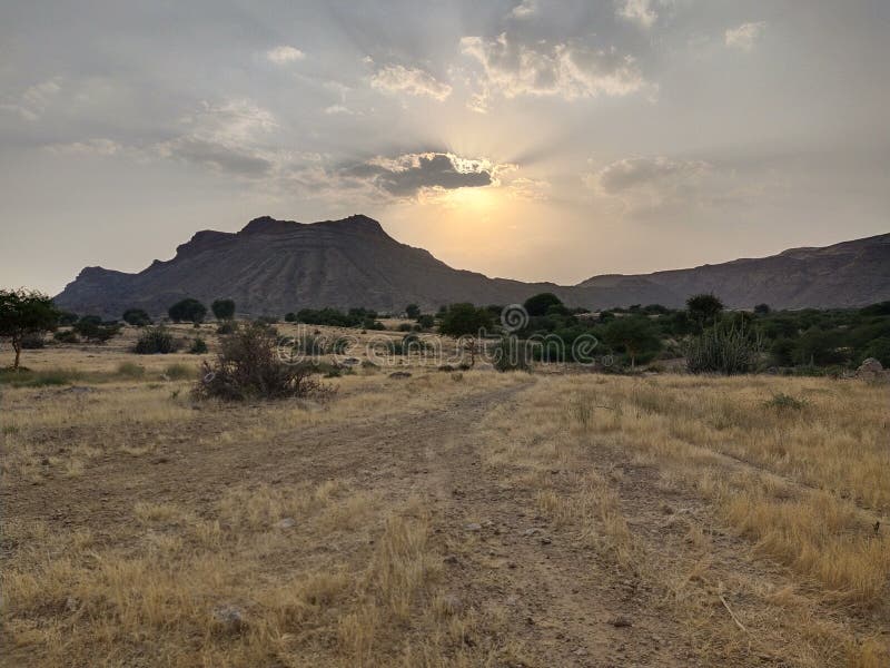 Sunset in Pakistan Sindh Beautiful Sunset Stock Photo - Image of ...