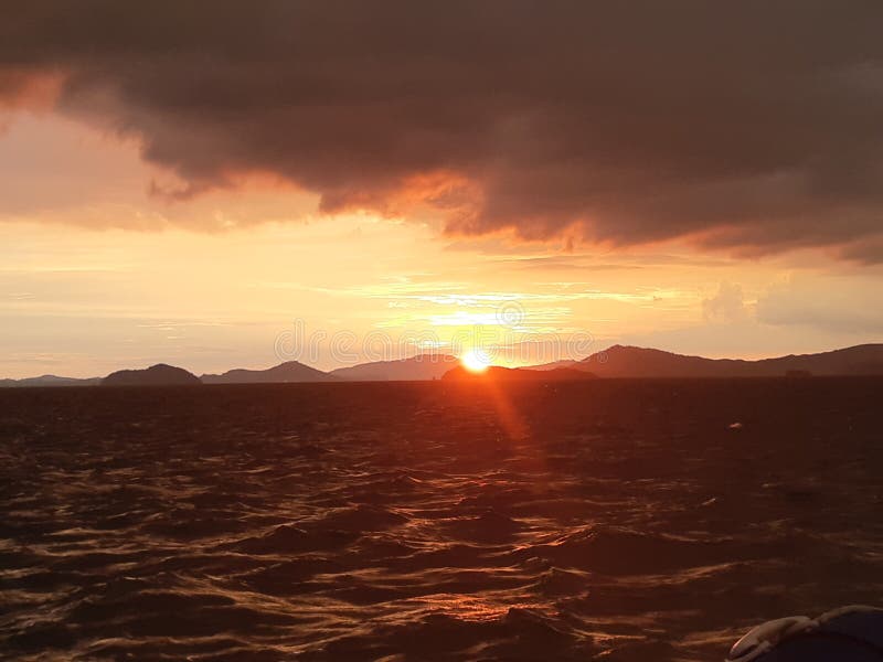 Sunset stock photo. Image of panak, seascape, sunset - 117647682