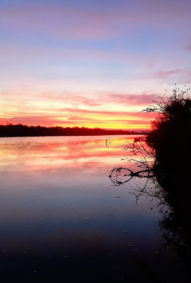 Sunset panorama danau stock image. Image of danau, sunrise - 241704483