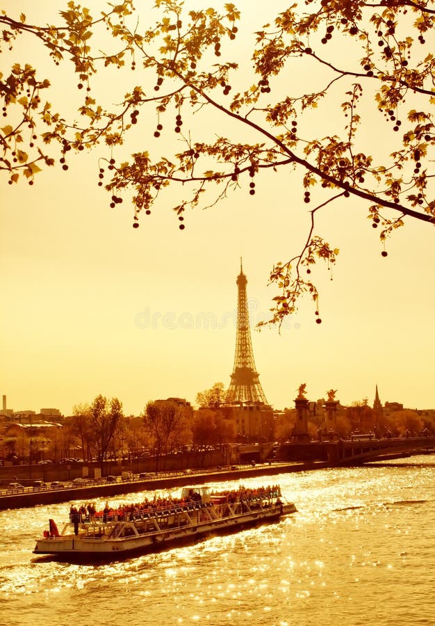Sunset in Paris stock photo. Image of historic, city - 19371968