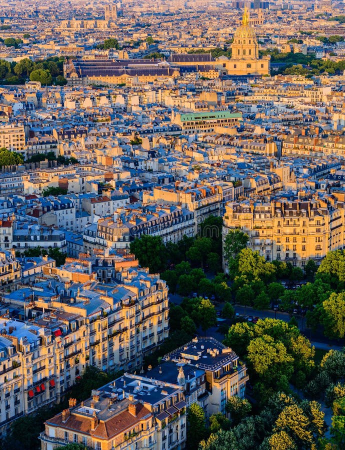 Sunset in Paris stock image. Image of eiffel, paris, europe - 9306687
