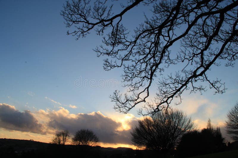 Sunset in the park in Bath stock photo. Image of kingdom - 220360586