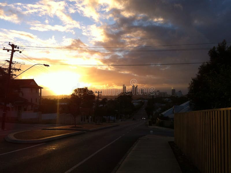 Sunset Perth, Australia stock image. Image of australia - 62999163