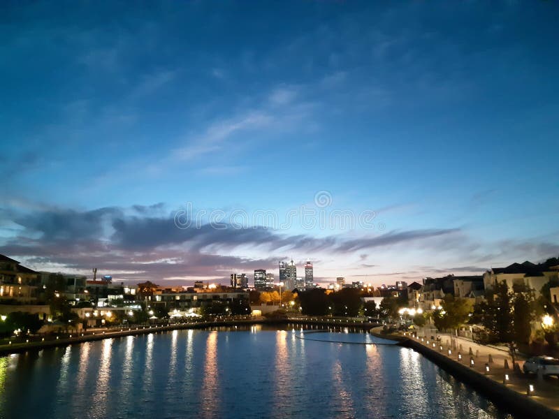 Sunset in Perth - Western Australia Stock Photo - Image of australia ...