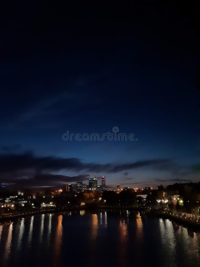 Sunset in Perth - Western Australia Stock Image - Image of light, dawn ...