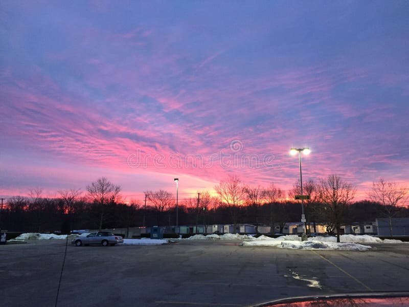 Sunset stock image. Image of pink, purple, sunset, nature - 51388913