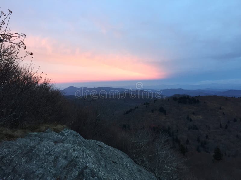 Sunset Pisgah NF stock photo. Image of pisgah, overlook - 86470138
