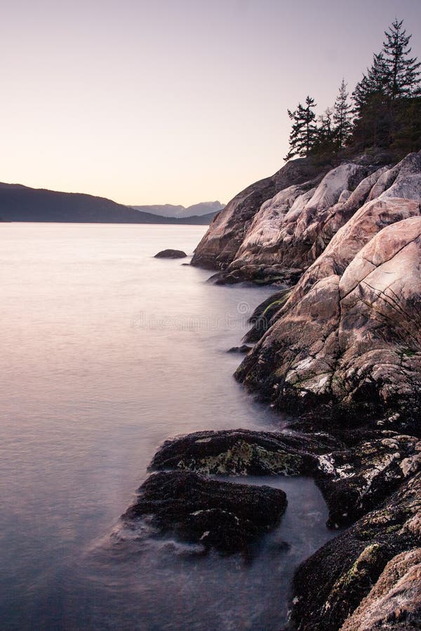 Sunset at Point Atkinson stock image. Image of sunset - 32452071