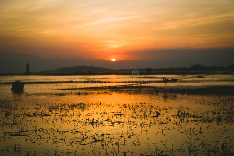 Sunset point stock image. Image of beach, sunset, moment - 128094075