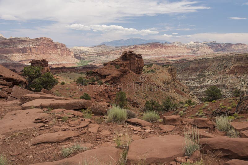 Sunset Point - Capitol Reef National Park Stock Image - Image of ...