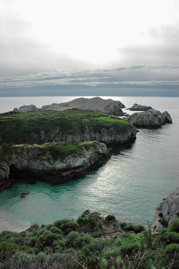 Sunset at Point Lobos, California Stock Image - Image of water ...