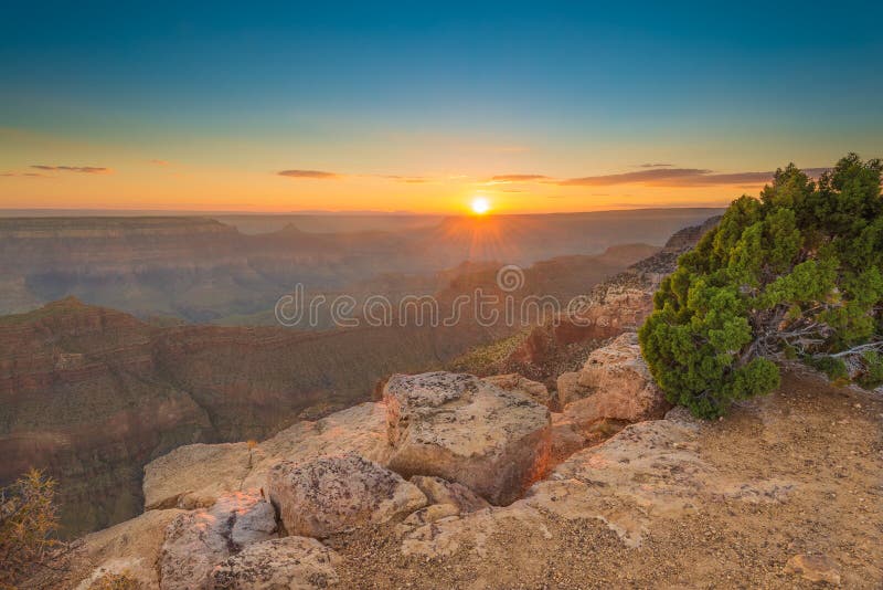 Sunset at Point Sublime, Grand Canyon National Park, AZ Stock Image ...